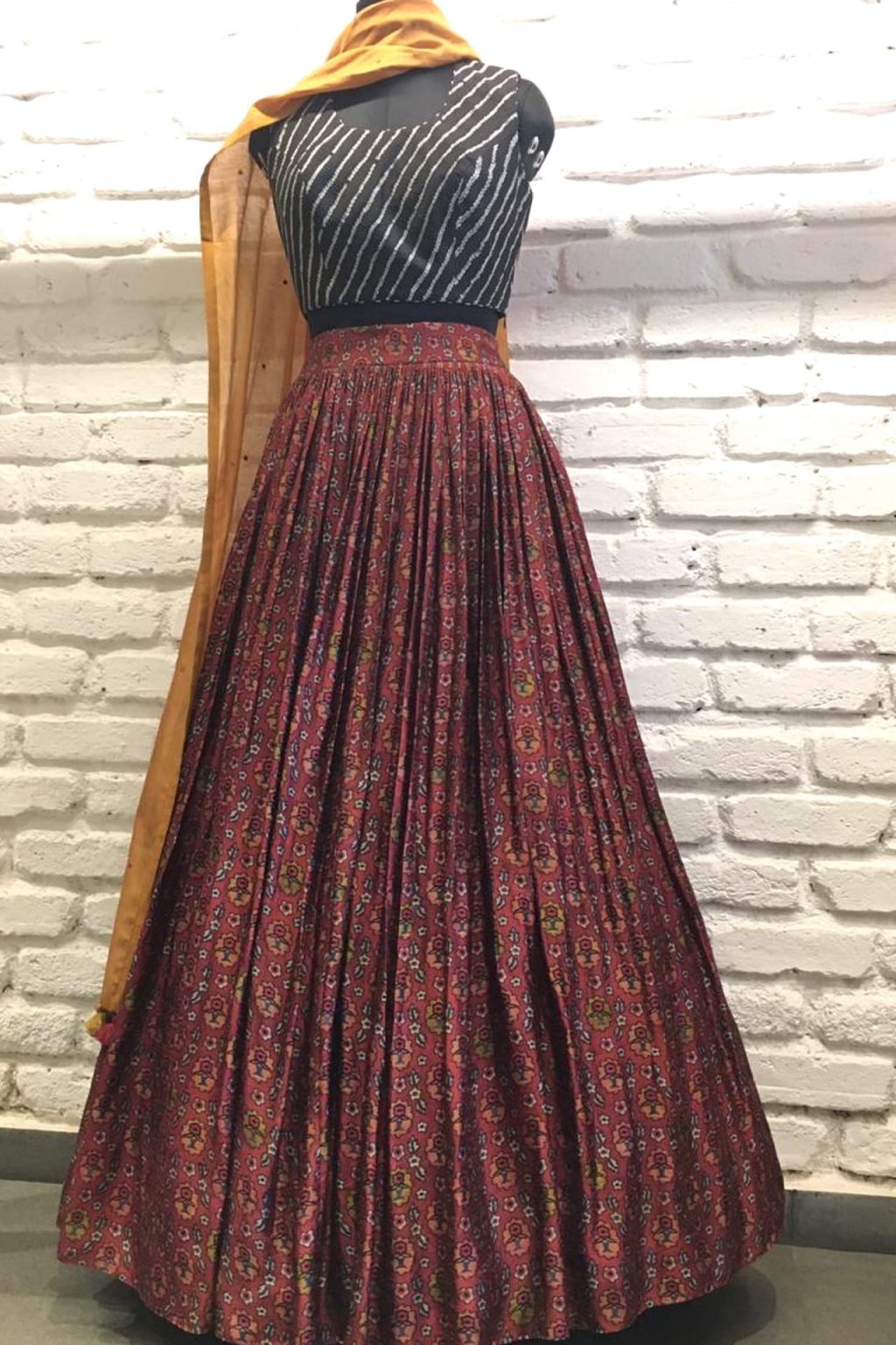 Sea Green Top & Skirt – Label Anushree