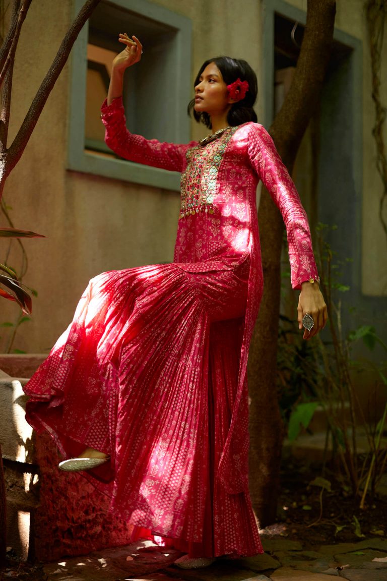 Pink Sharara Set – Label Anushree